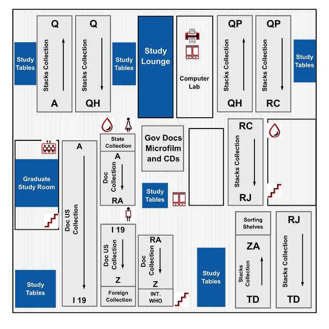 Library of Science & Medicine Building Maps | Rutgers University Libraries
